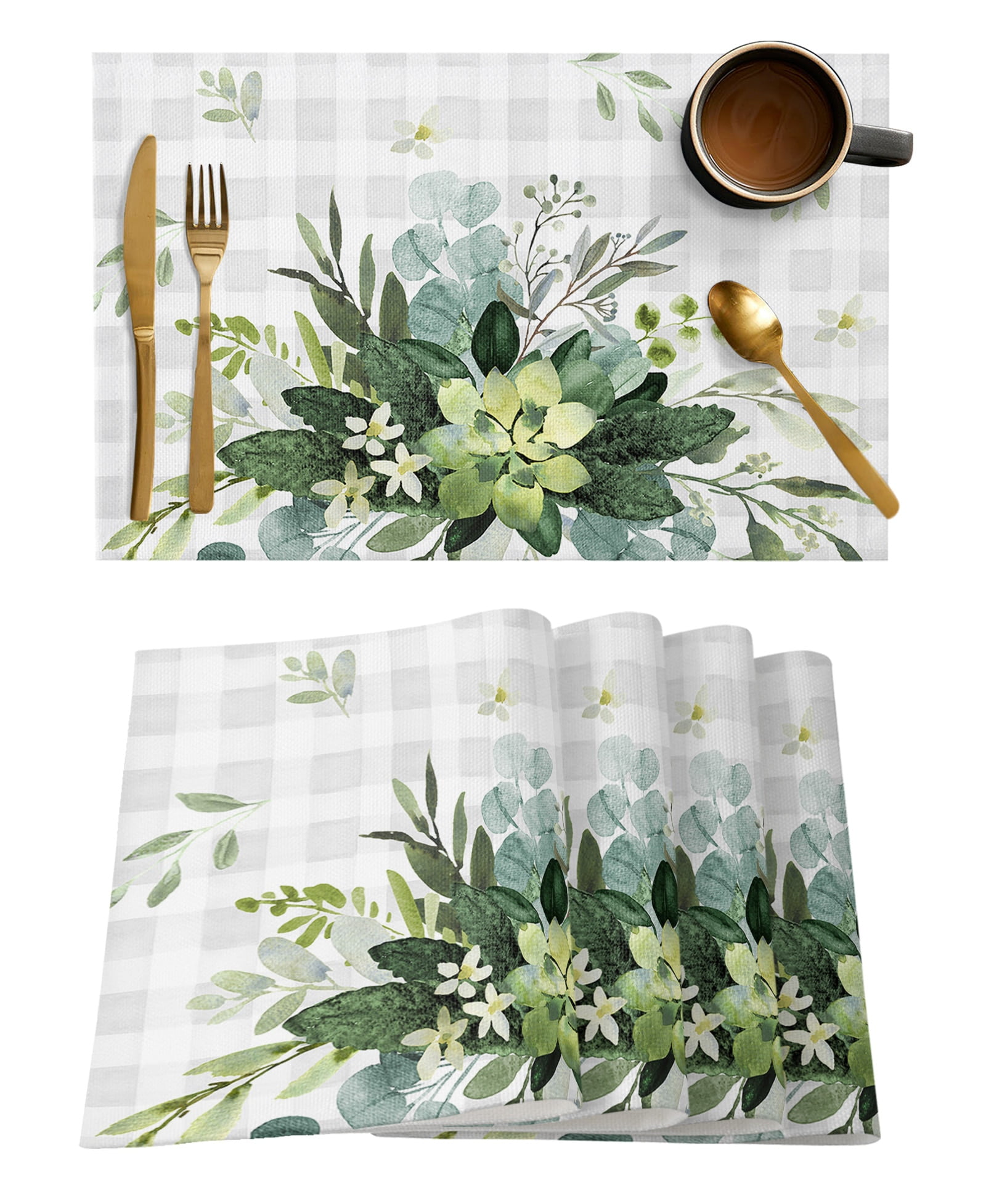 Country Countryside Vintage Table Mats for Dining Table Kitchen ...