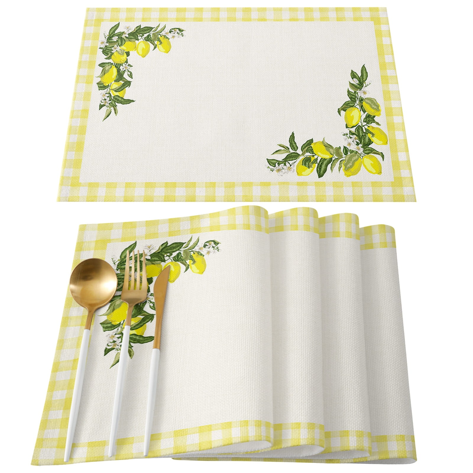 Country Countryside Vintage Table Mats for Dining Table Kitchen ...