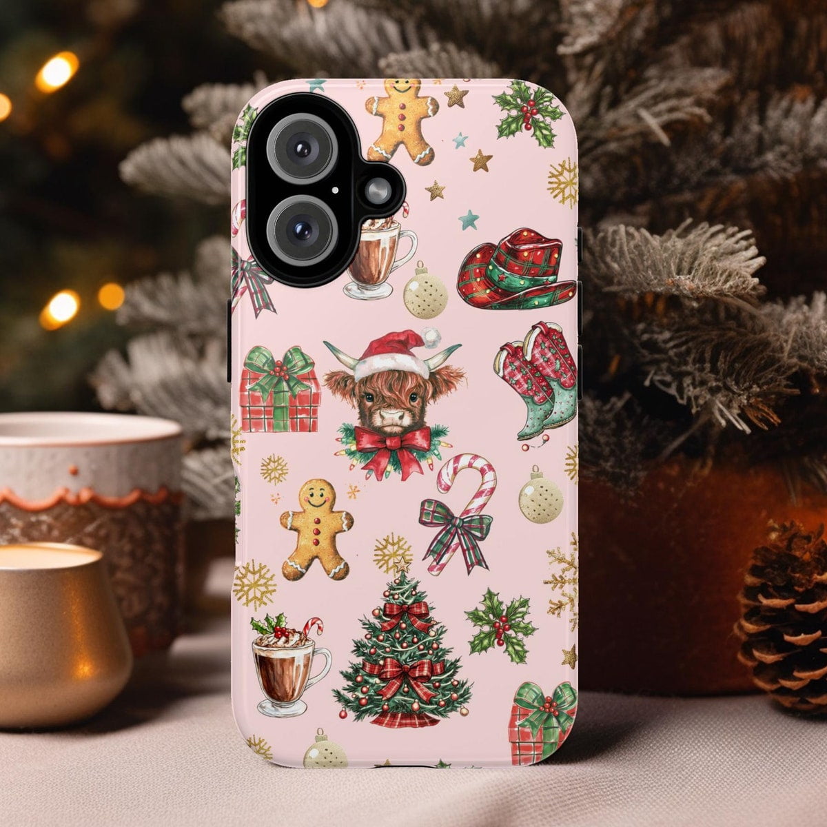 Country Cowgirl Holiday Phone Case | Western Rustic Style with iPhone ...