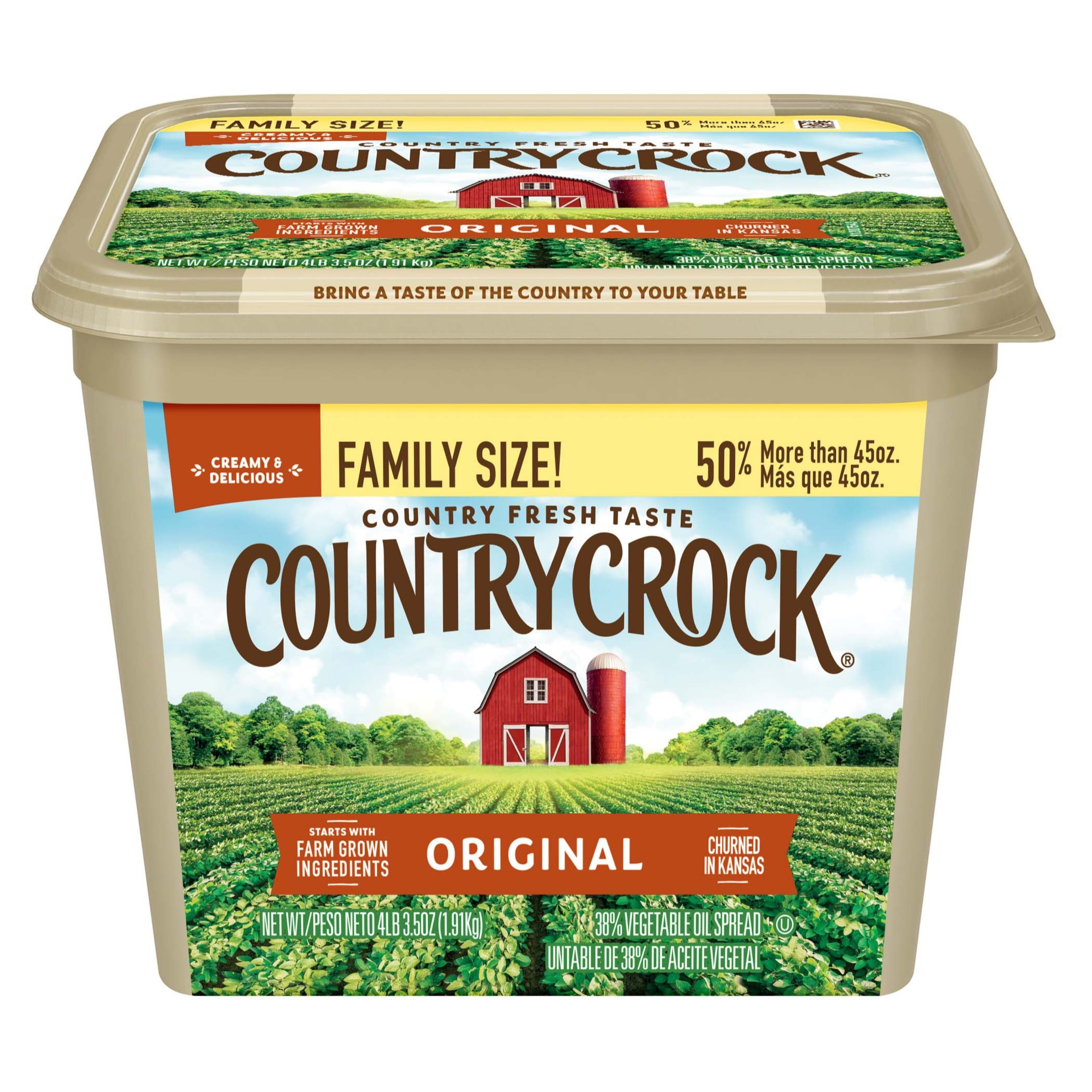 Country Crock Vegetable Oil Spread Tub 67.5 oz, Perfect for Baking and ...