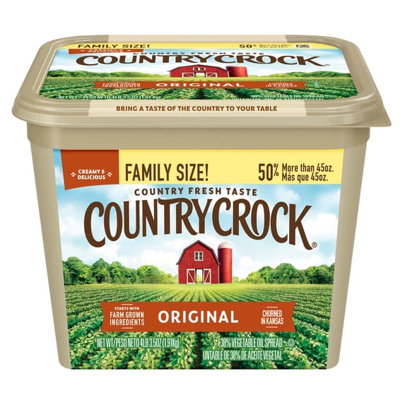 Country Crock Vegetable Oil Spread Tub 67.5 oz, Perfect for Baking and ...