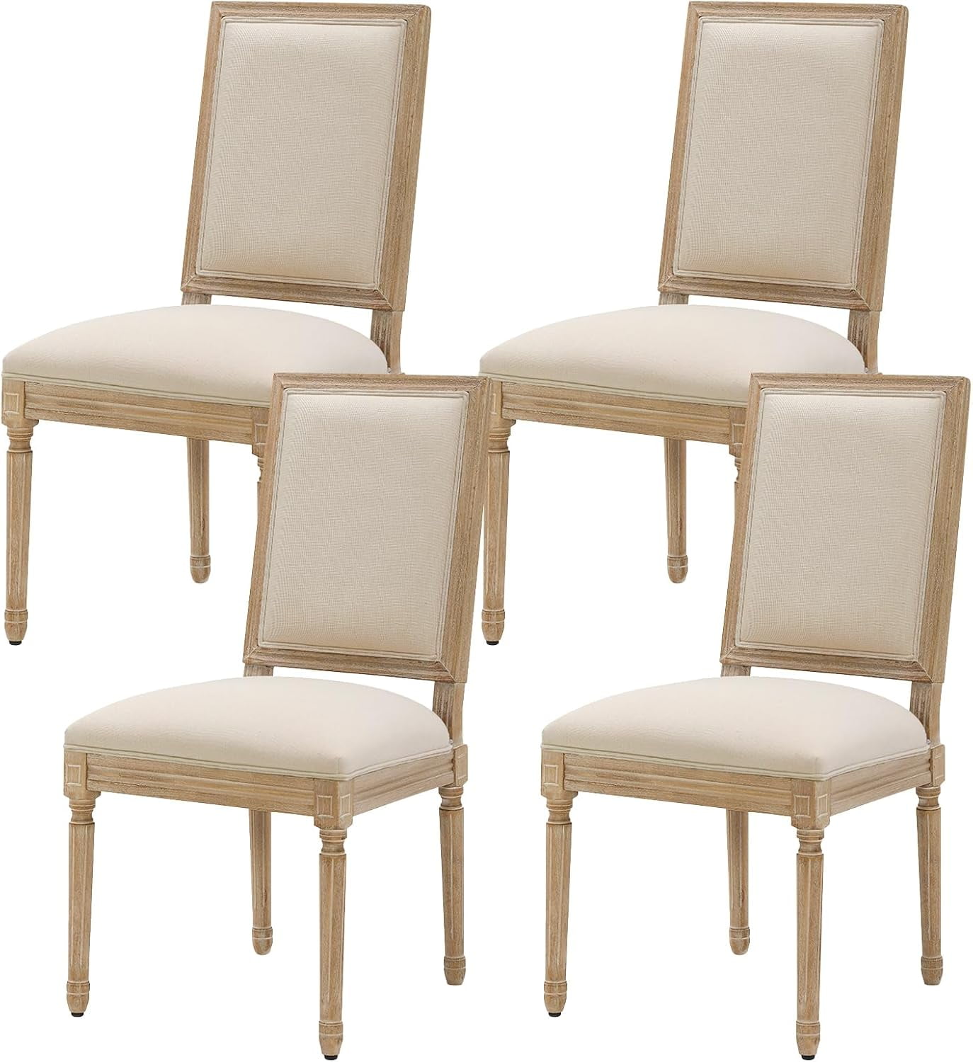 Country Dining Chairs Set of 4 Farmhouse Kitchen Chairs with ...