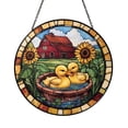 Country Duck Garden Scene Window Hanging – Glass Style Art - Walmart.com