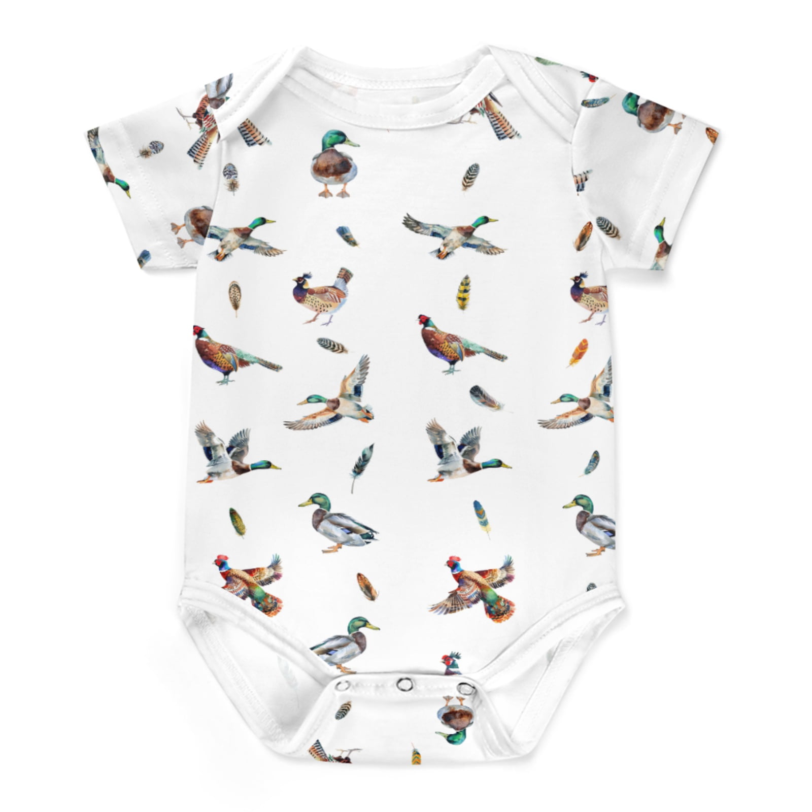 Country Duck and Pheasant Onesie Bodysuit for Baby Boy Girl Wild ...