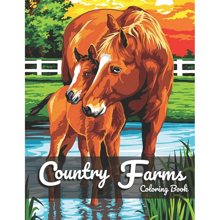 country farm coloring book