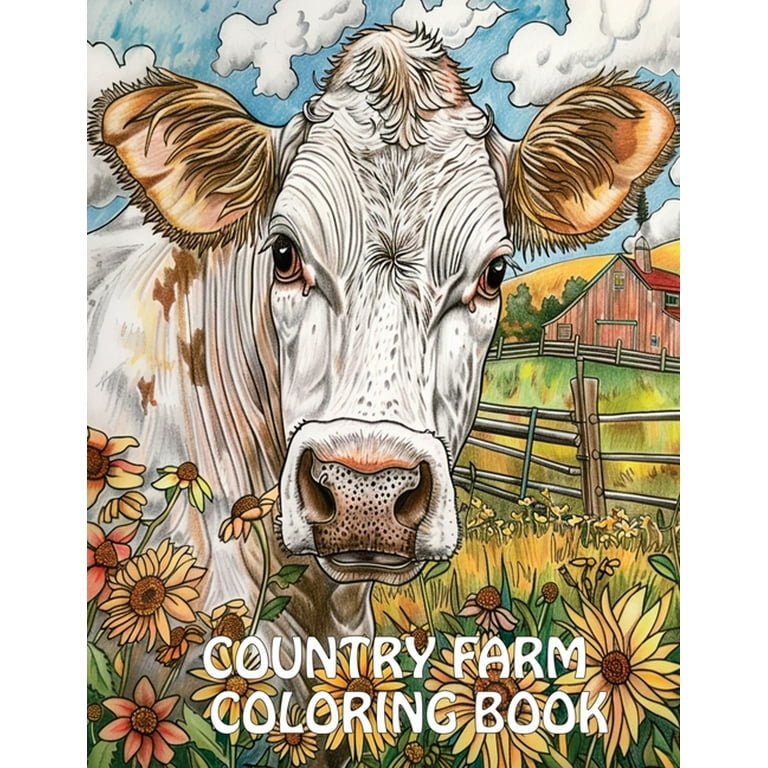 country farm coloring book