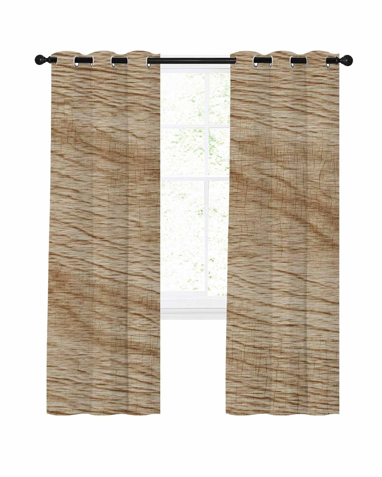 Country Farmhouse Blackout Curtains, Light Blocking Print Window ...
