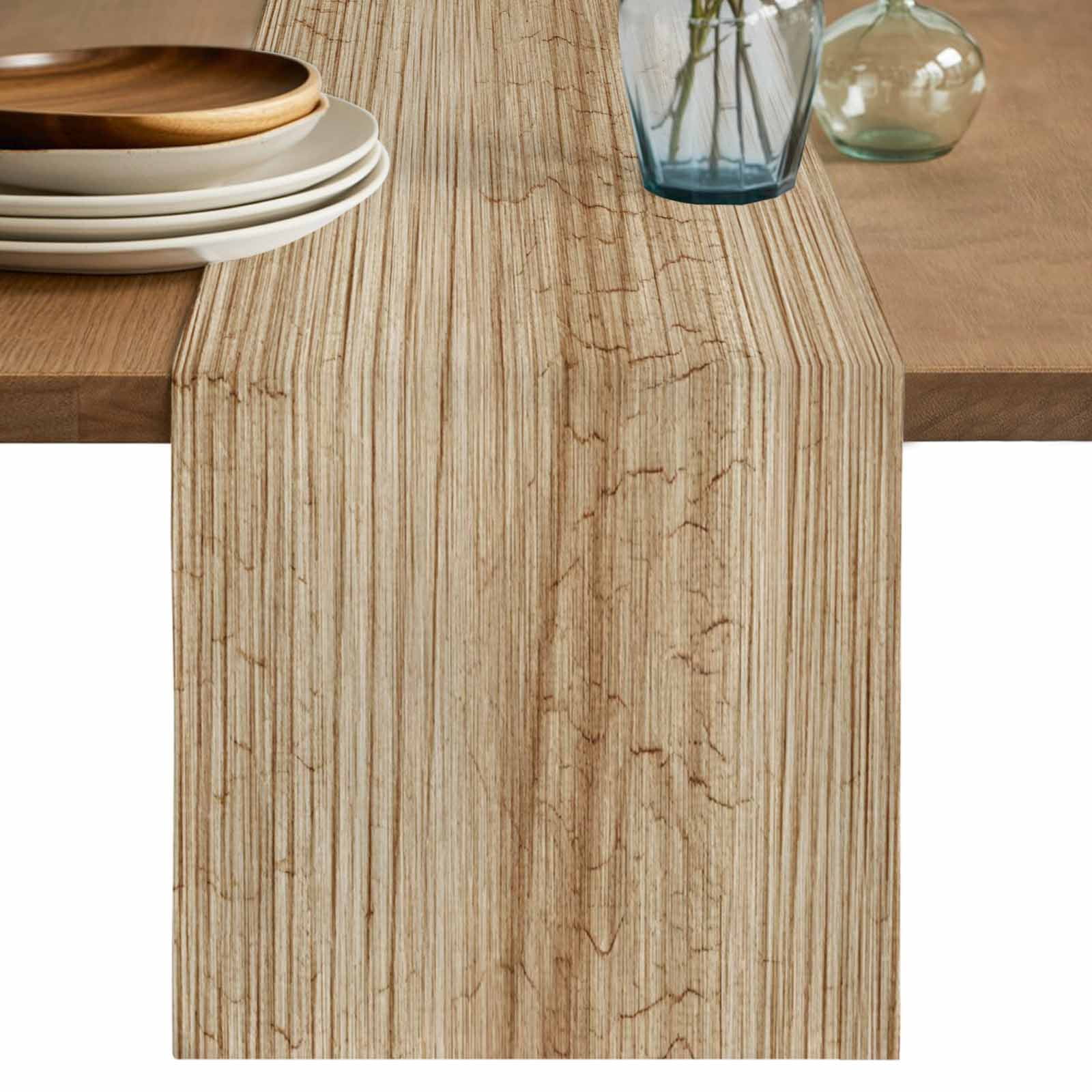 Country Farmhouse Cotton Linen Table Runner for Dining Kitchen, Vintage ...