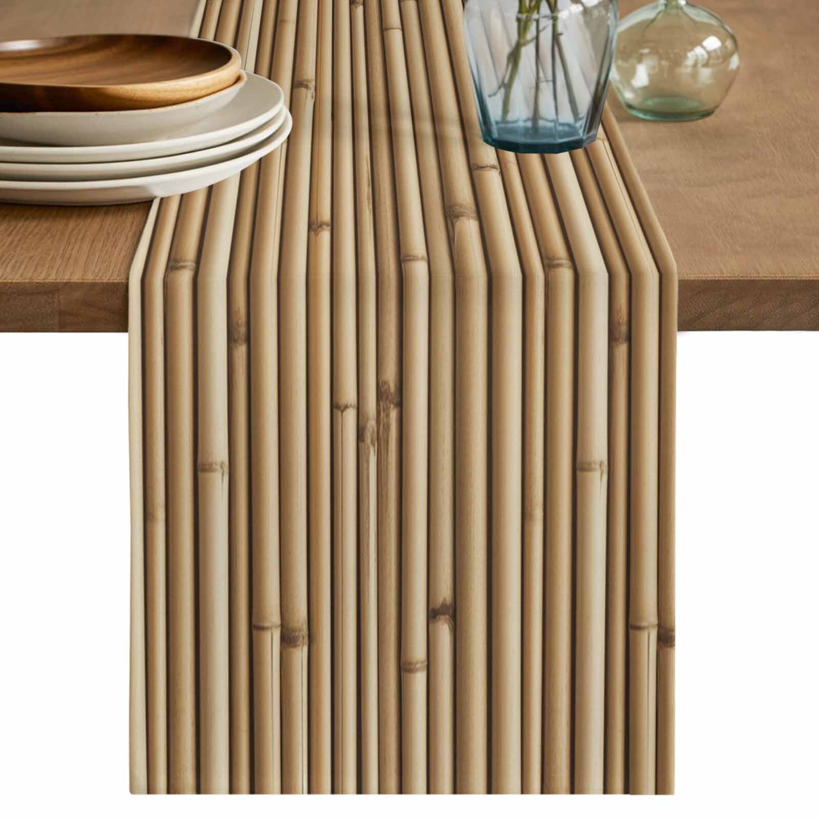Country Farmhouse Cotton Linen Table Runner for Dining Kitchen, Vintage ...