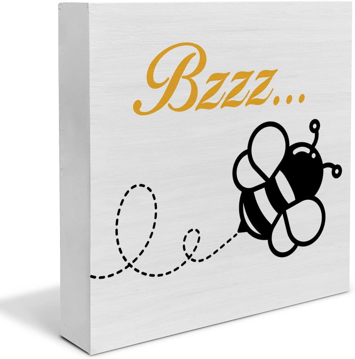 Country Farmhouse Spring Bzzz Wood Box Sign Decor Desk Sign Spring ...