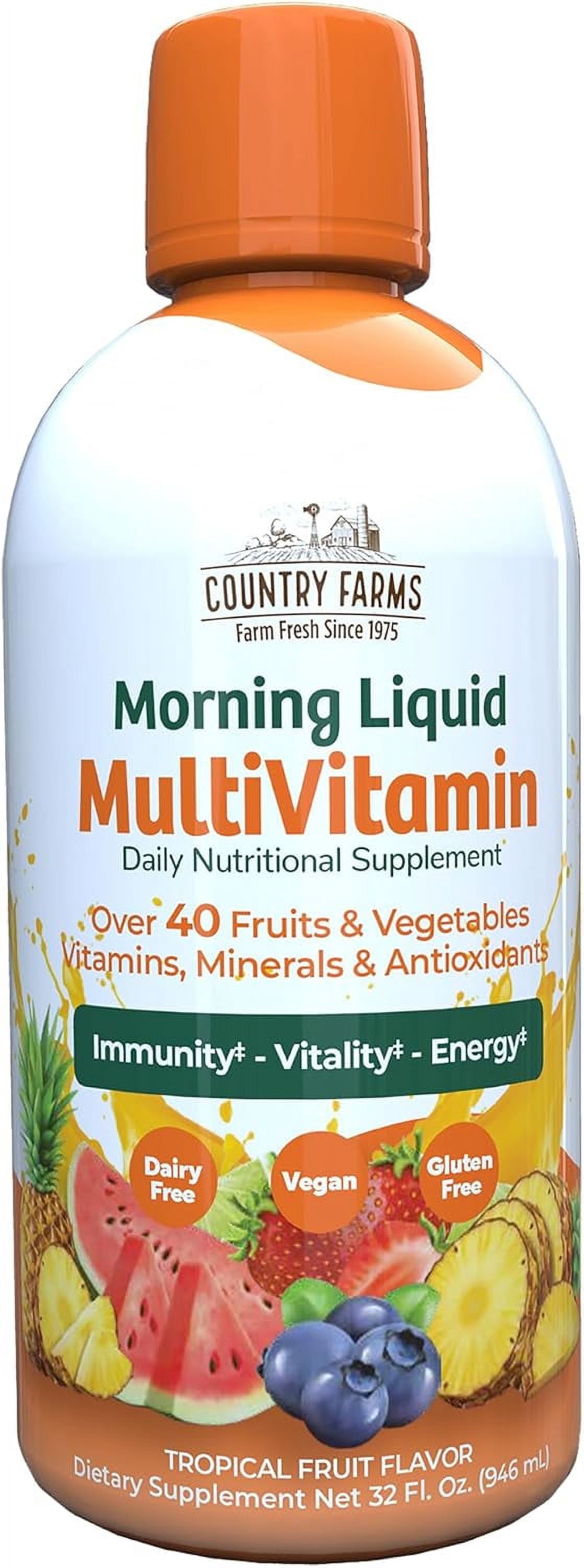 COUNTRY FARMS Daily Supplement, Liquid Multivitamin, Immune Support ...