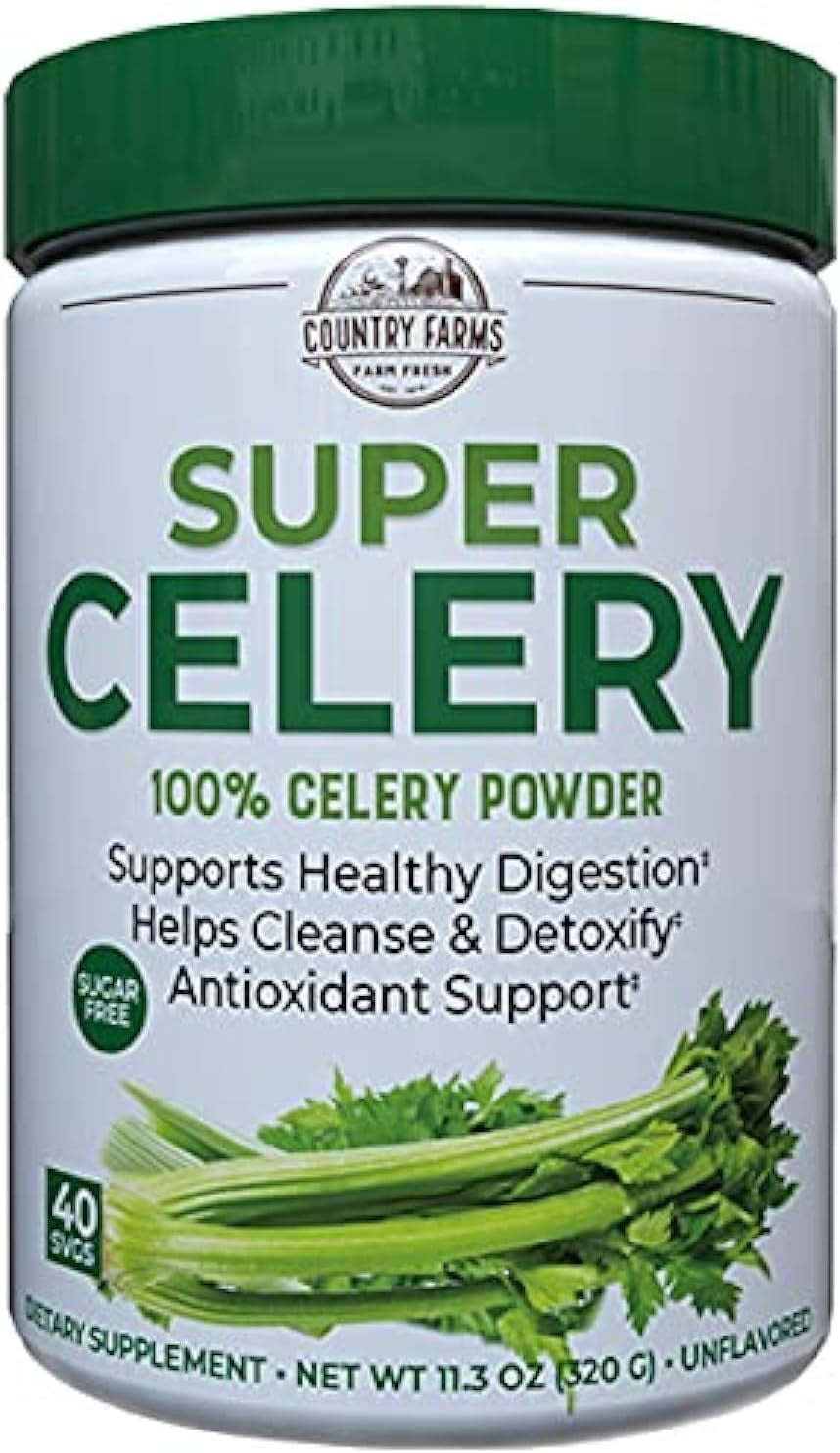Country Farms Organic Super Celery Health Supplements - Unflavored ...