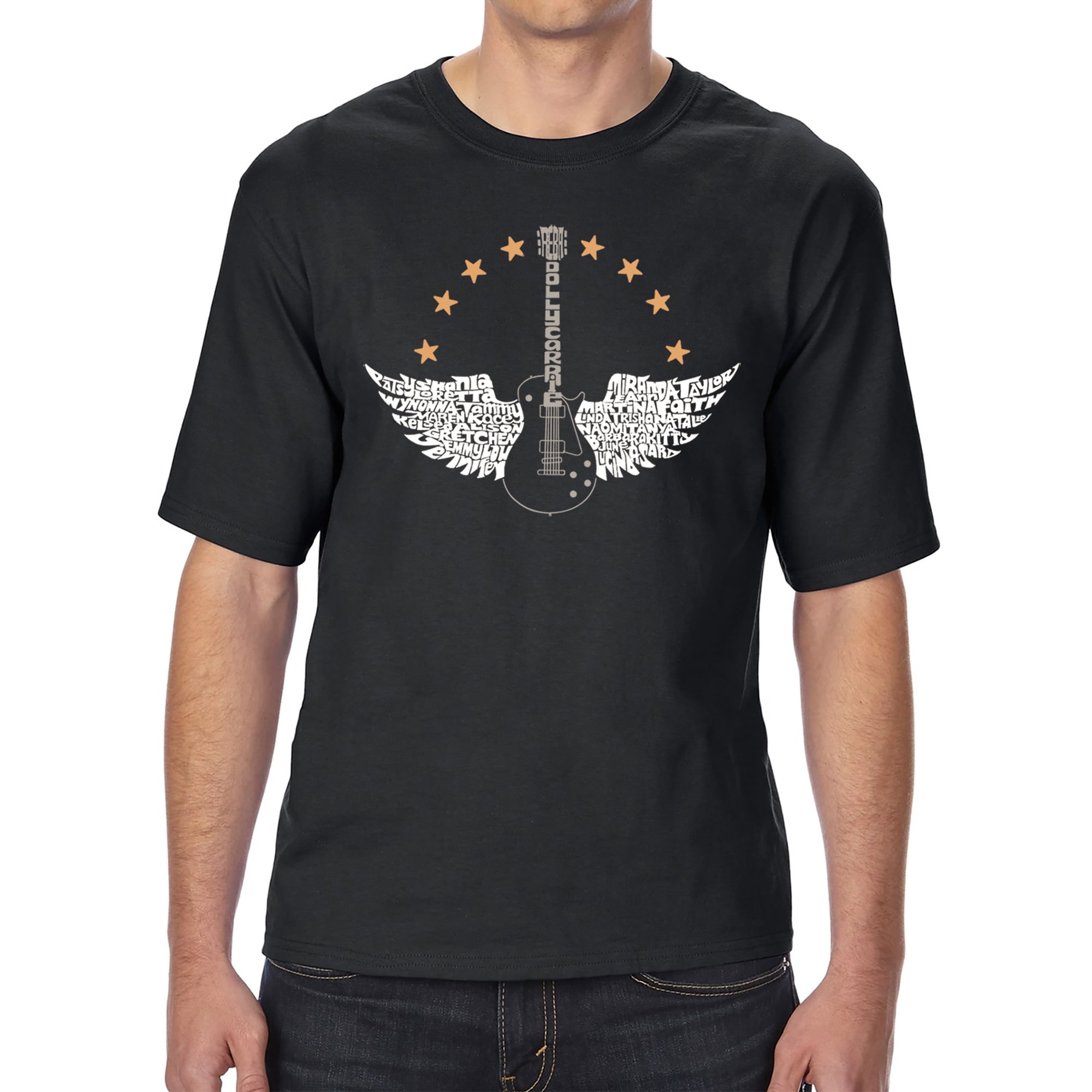 Country Female Singers - Men's Tall and Long Word Art T-Shirt - Walmart.com
