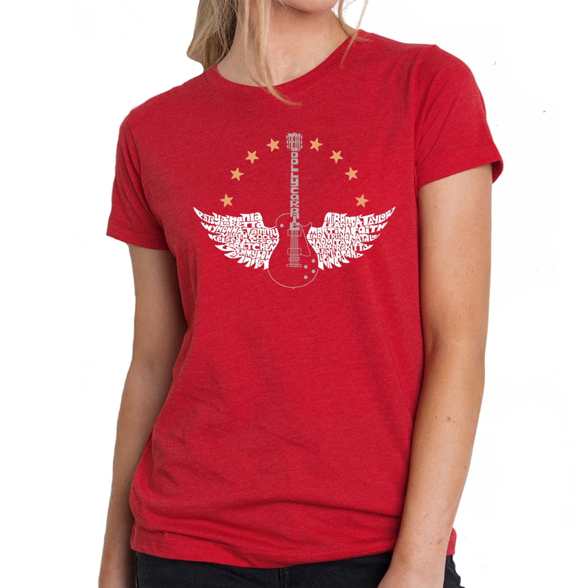 Country Female Singers - Women's Premium Blend Word Art T-Shirt ...