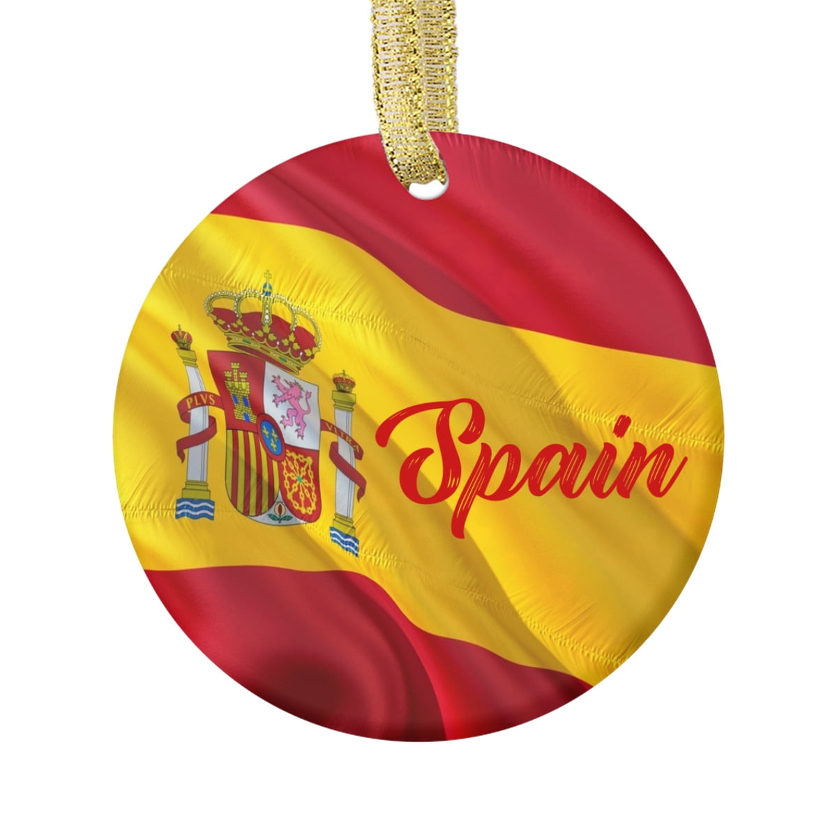 Country Flag Spain Flag Spanish Keepsake Souvenir Ceramic Christmas ...
