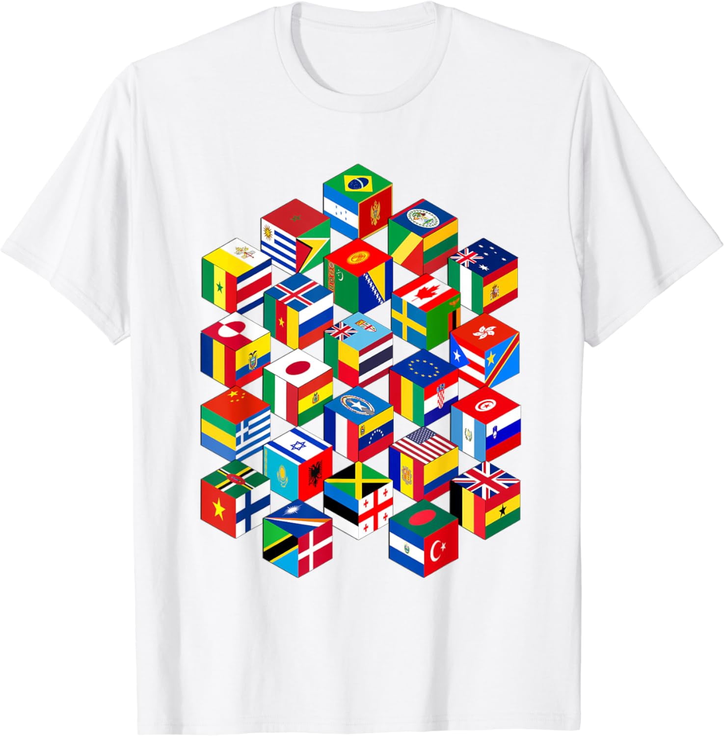 Country Flags of the World Flags of the World, International T-Shirt ...