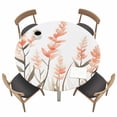 Country Floral Round Fitted Tablecloth with Elastic Edge Rustic ...