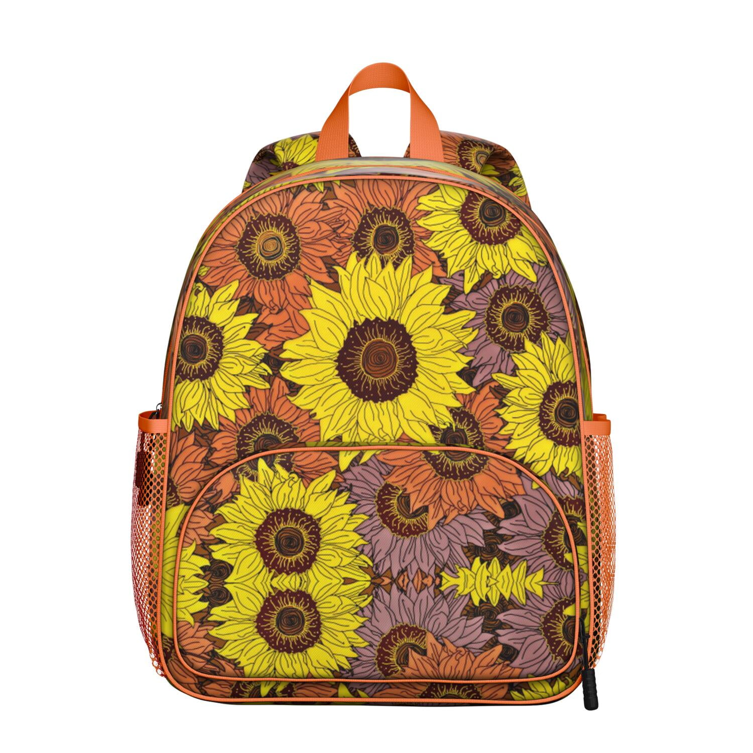 Country Floral Sunflower Backpack - Breathable Adjustable Daypack for ...