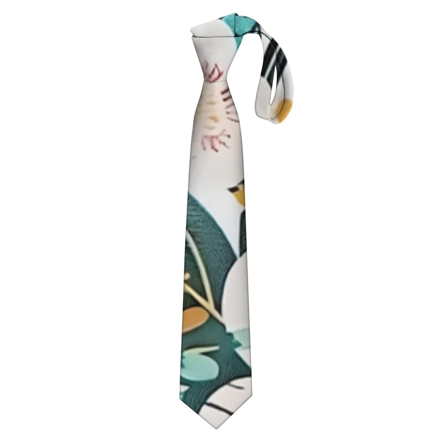 Country Floral Tie for Men - Farmhouse Bloom Satin Wedding & Prom ...