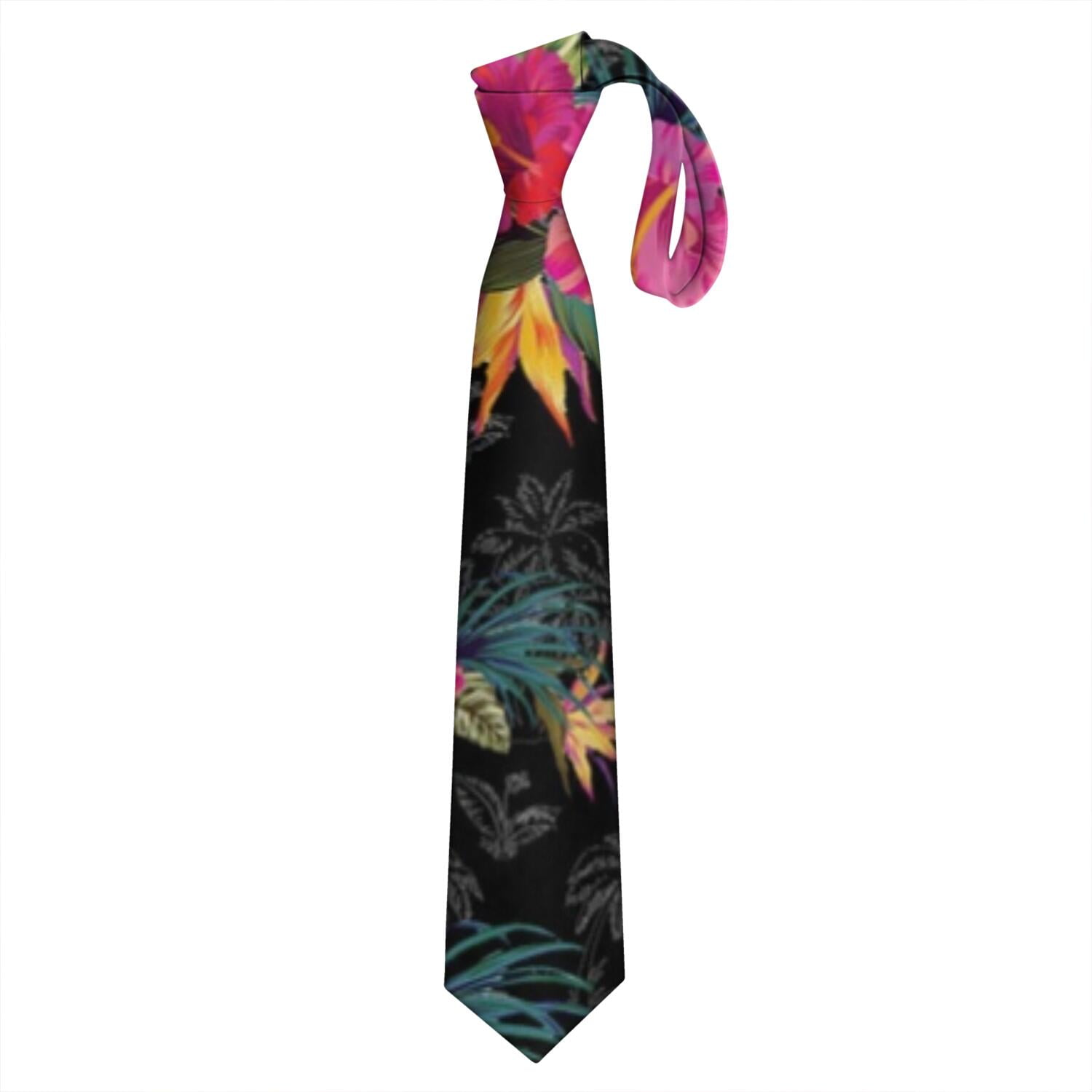 Country Floral Tie for Men - Farmhouse Bloom Satin Wedding & Prom ...