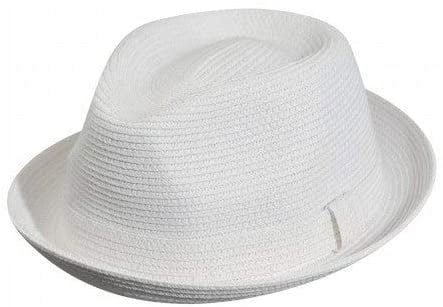 Country Gentleman Men's Joey Braided Fedora White Size L - Walmart.com