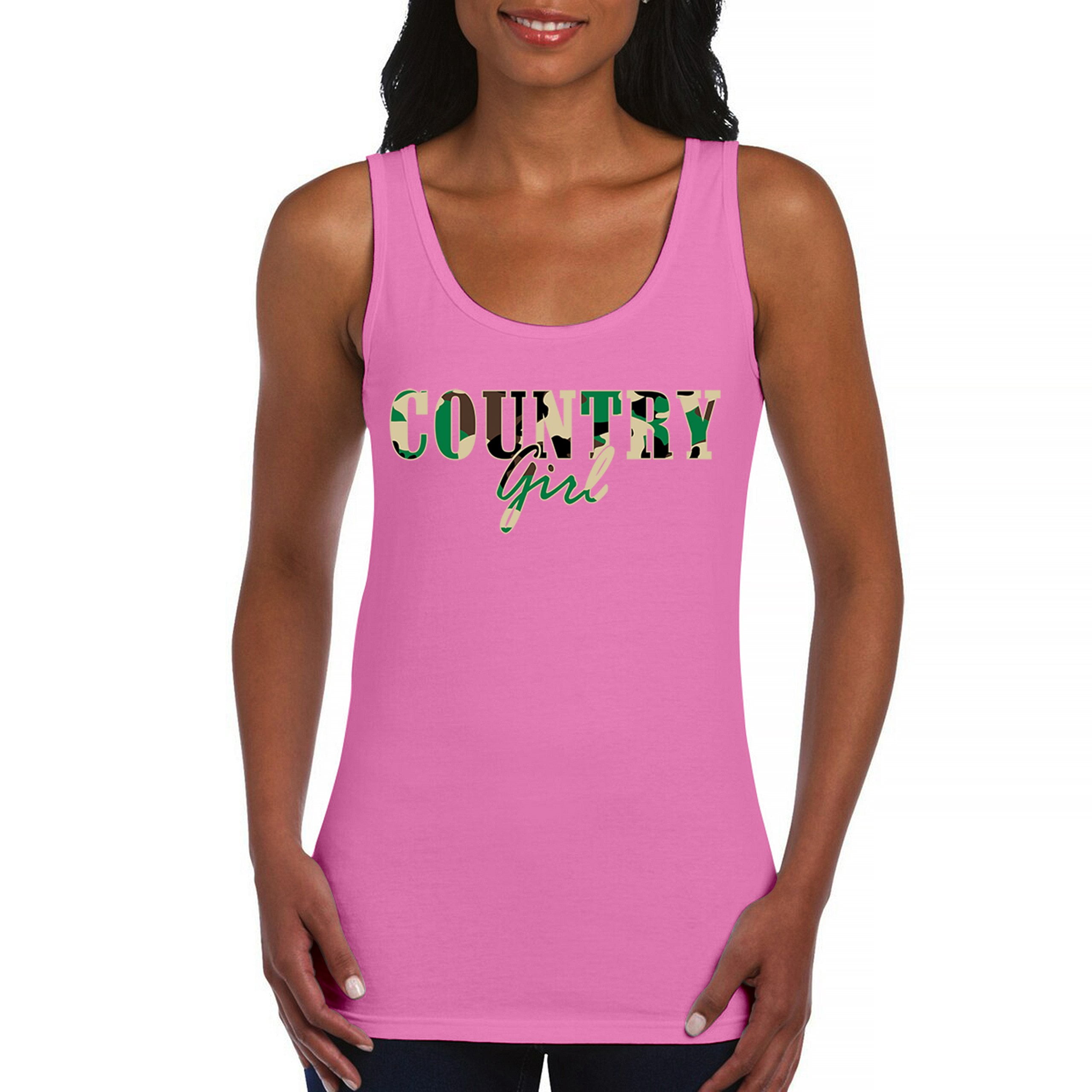 Country Girl Camo Women's Tank Top Small Town Cowgirl Farm Life ...