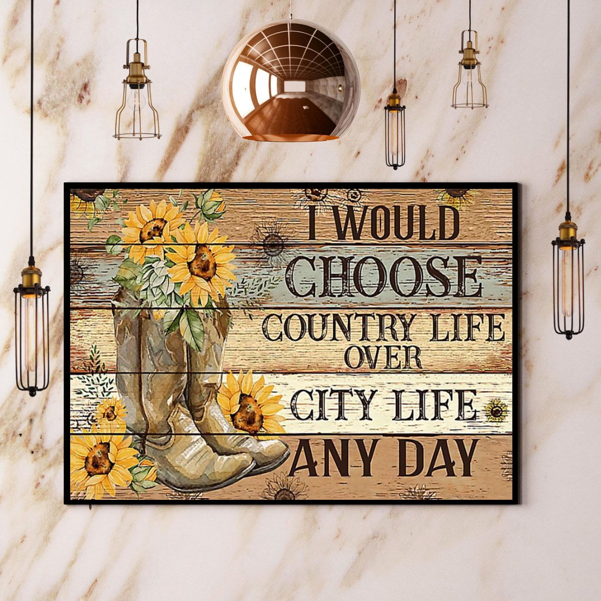 Country Girl I Choose Country Life Over City Life Paper Poster No Frame ...