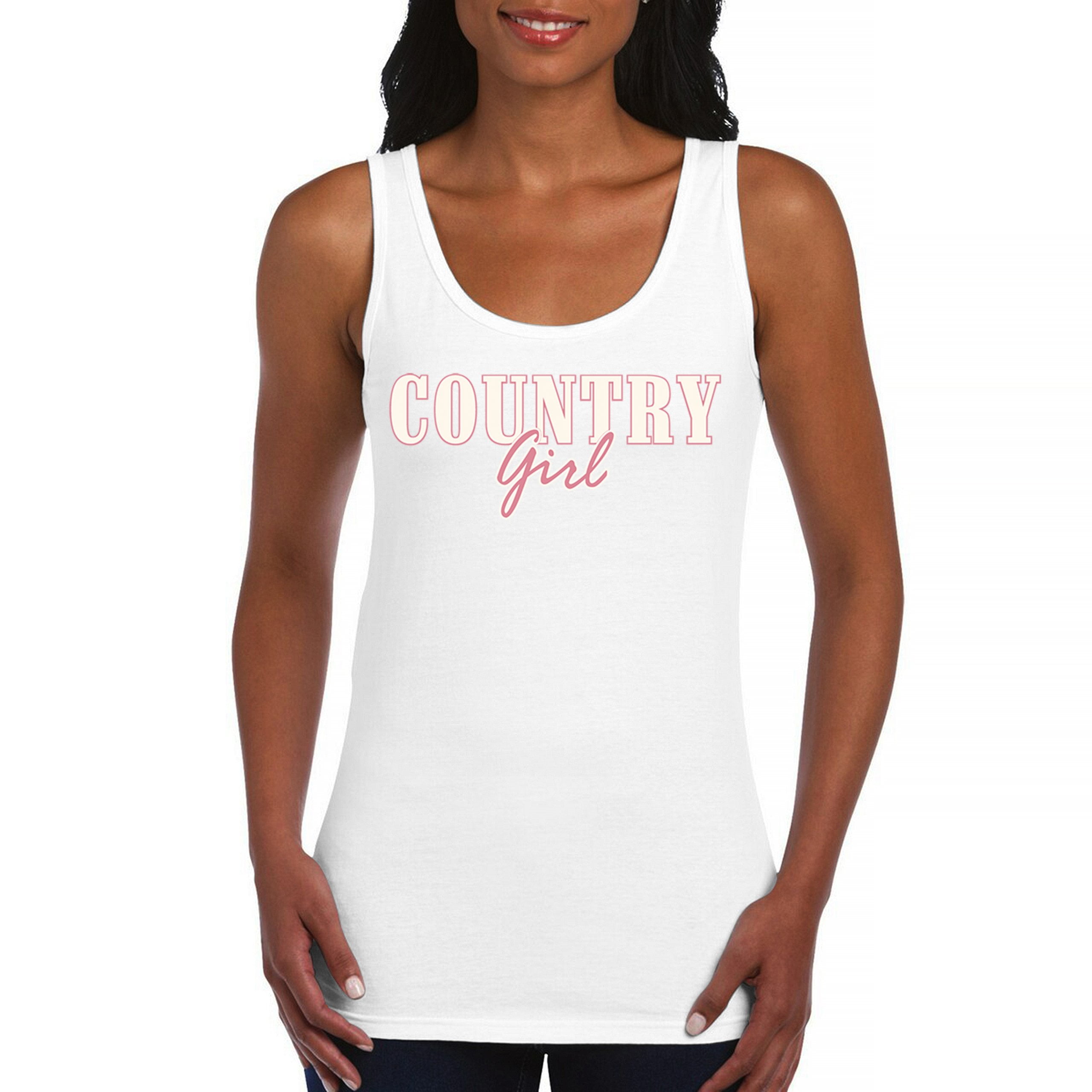 Country Girl Logo Women's Tank Top Western Rodeo Style Southern Pride ...