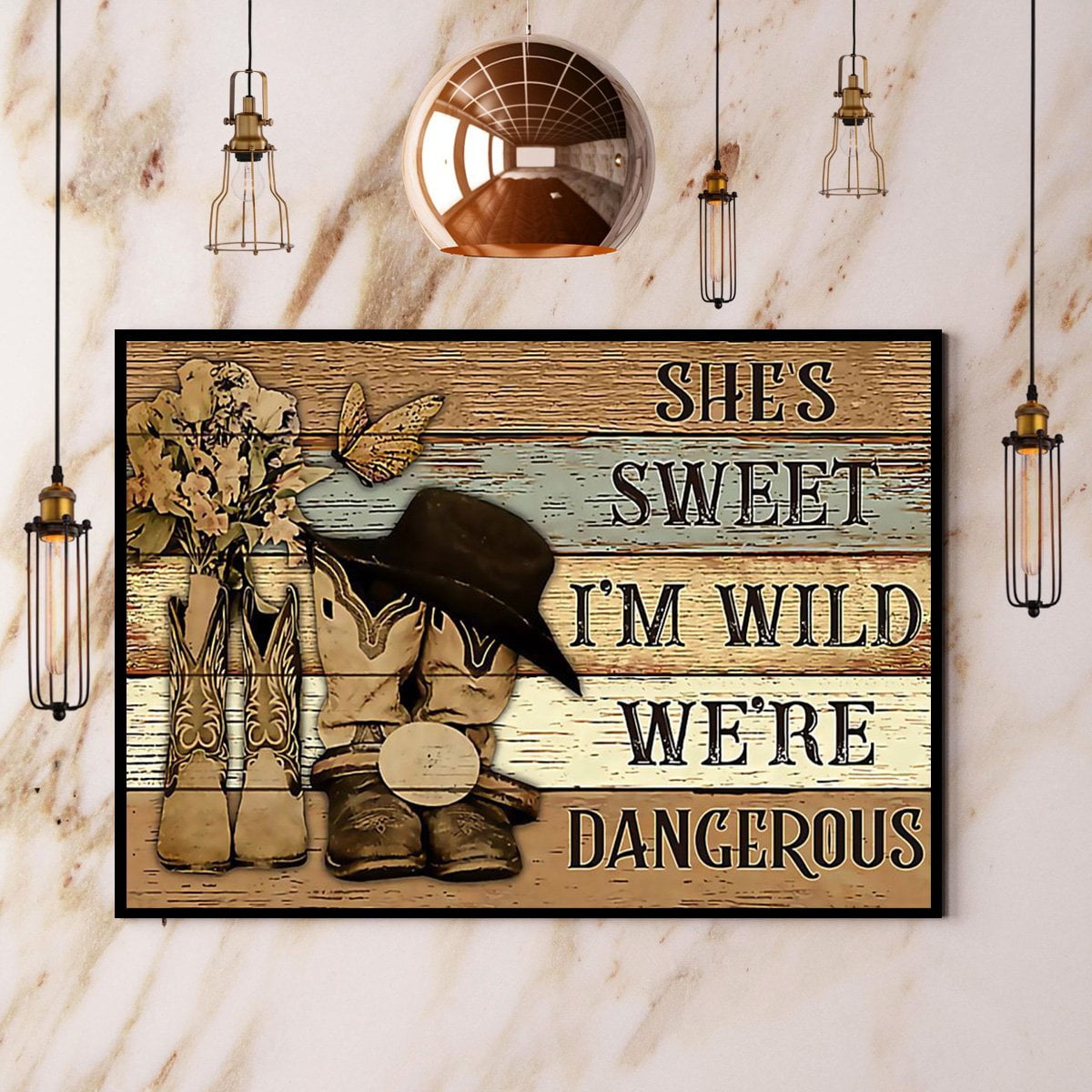 Country Girl She'S Sweet I'M Wild We'Re Dangerous Butterfly Cowboy ...