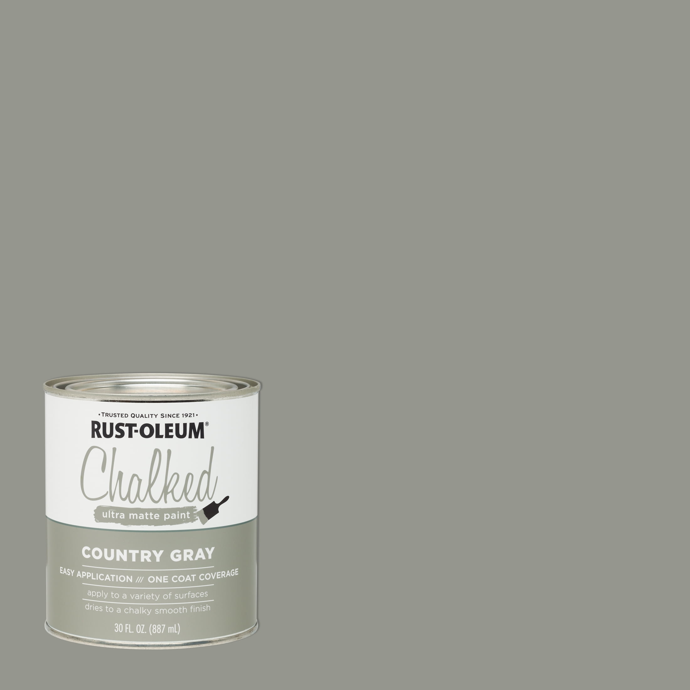 2 Pack, Country Gray, Rust-Oleum Chalked Ultra Matte Interior Paint, 30 ...