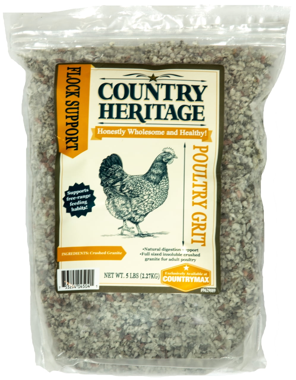 Country Heritage Poultry Grit, 5# Bag for Free Range Feeding and ...