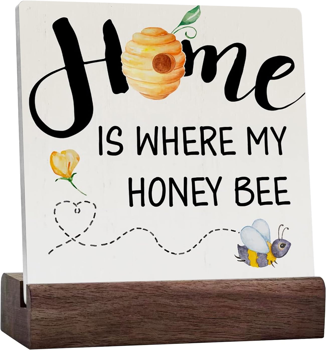 Country Hive Sign Rustic Home Is Where My Honey Hive Ceramic Table Sign ...