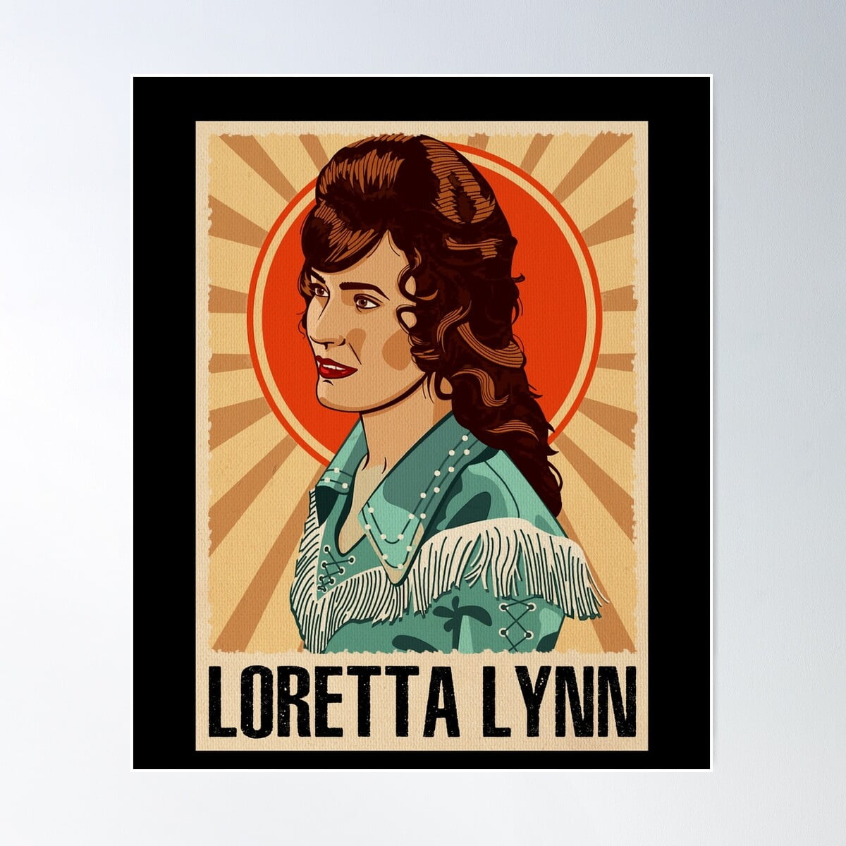 Country Icon Loretta Lynns Legacy Poster Wall Art, Modern Wall Decor ...