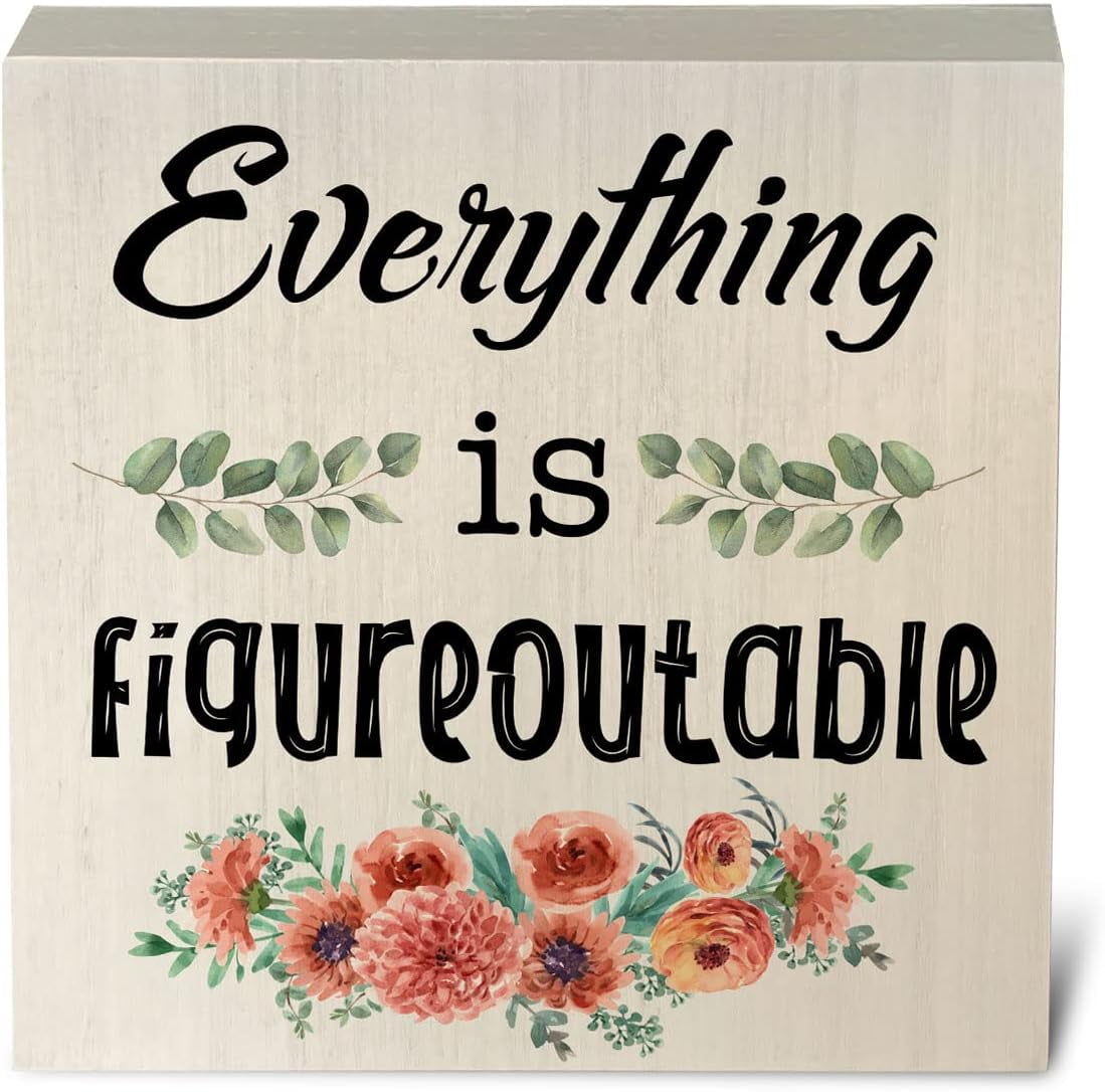 Country Inspirational Quote Artwork Wood Box Sign Rustic Farmhouse ...