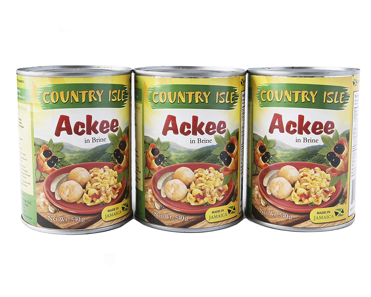 Country Isle Jamaican Ackee in the Can (3-Pack), Perfect with Saltfish and Breadfruit, Tree ...