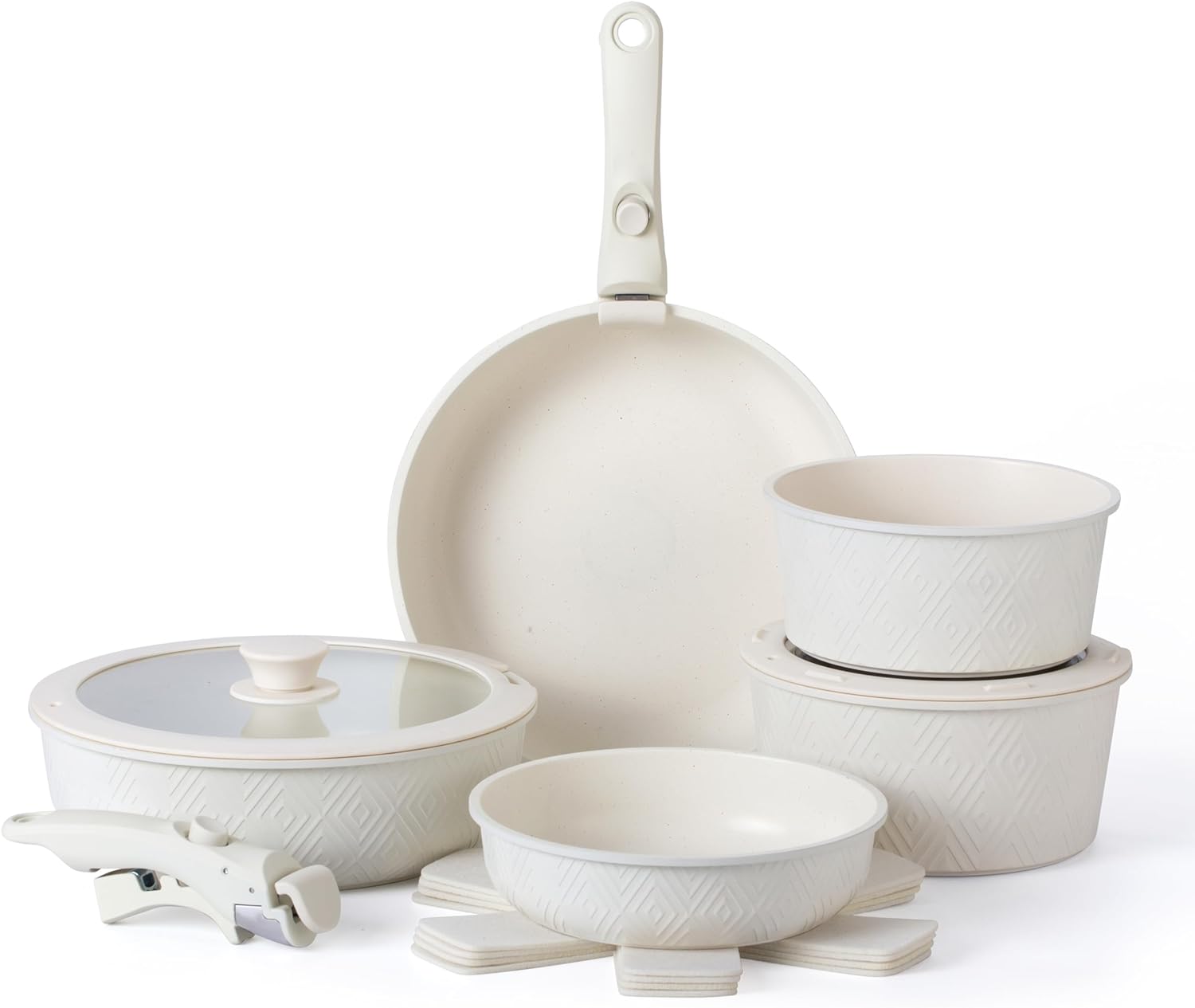 Country Kitchen 13 Piece Pots and Pans Set - Safe Nonstick Kitchen ...