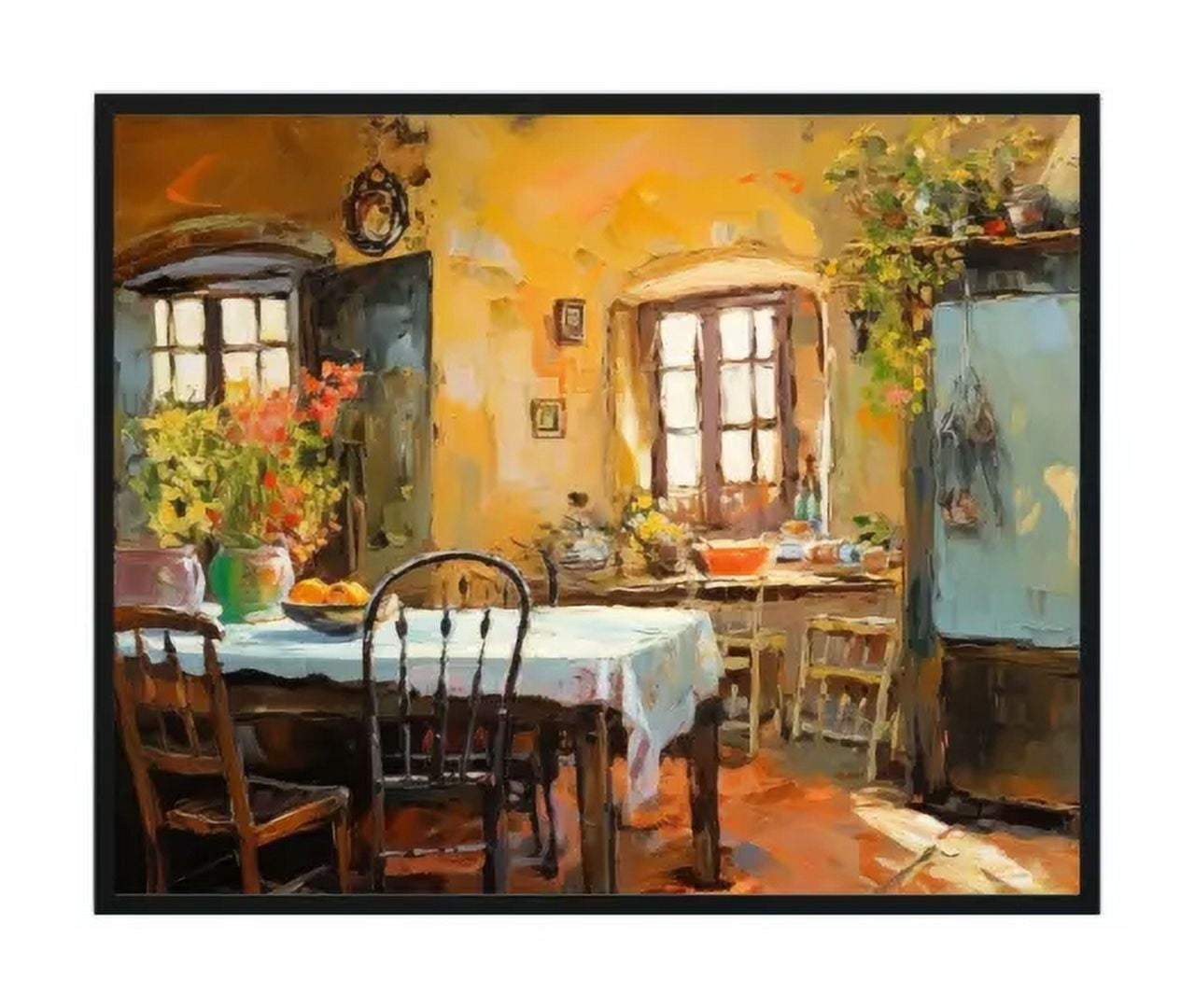 Country Kitchen Colorful Abstract Photo Art Print Poster Wall Art ...