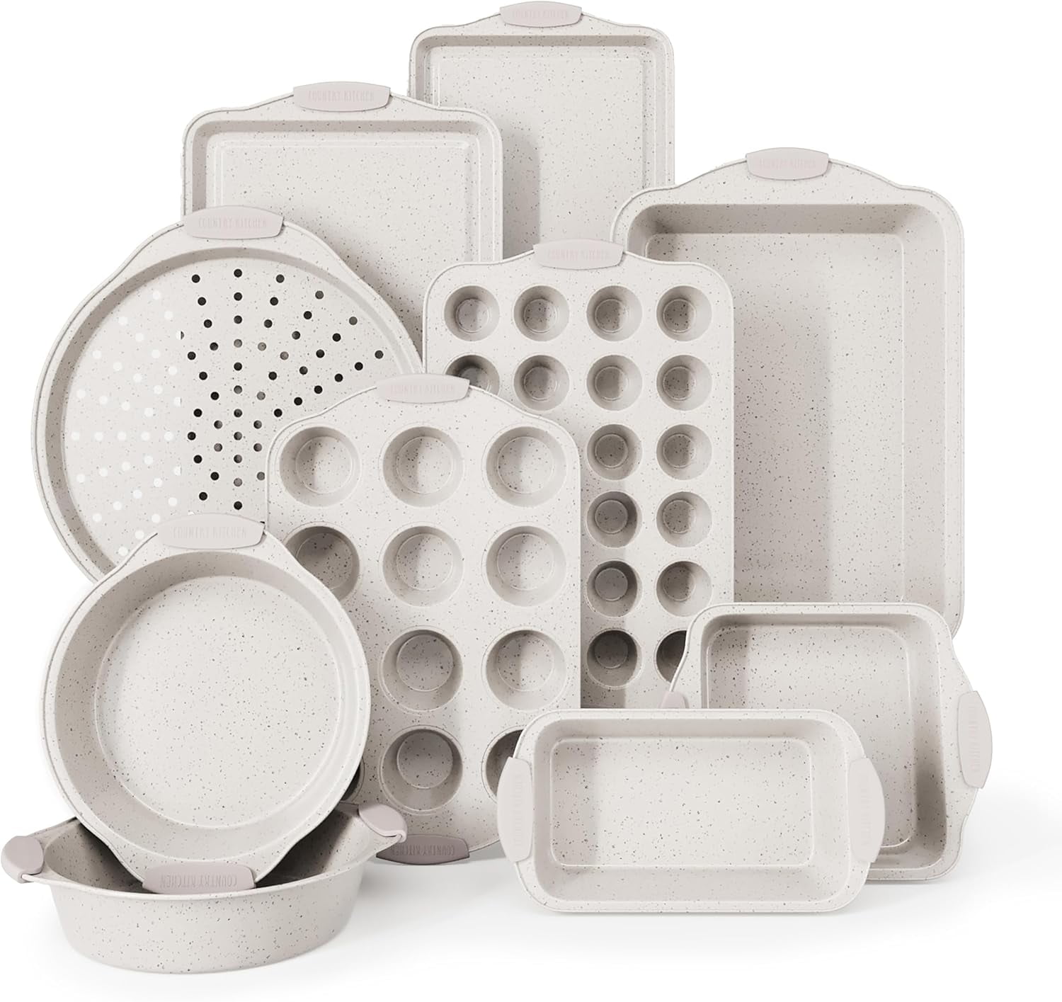 Country Kitchen Nonstick Stackable Bakeware Set - Durable, Easy Release ...