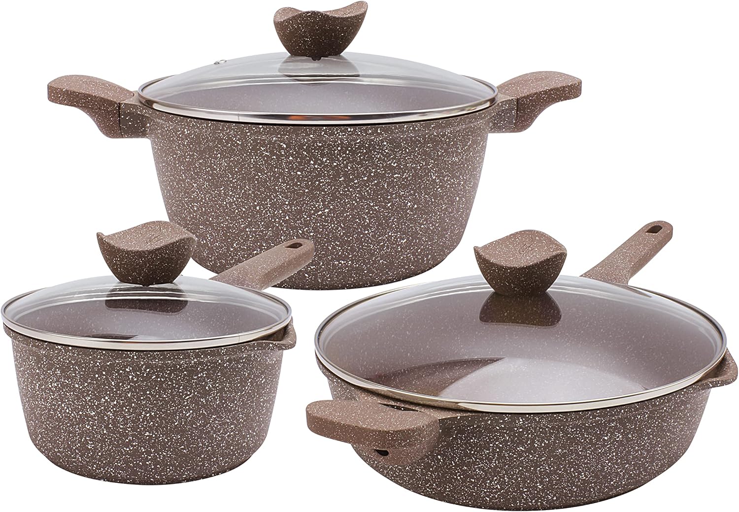 Country Kitchen Pots and Pans Set Nonstick, 6 Piece Cookware Sets ...