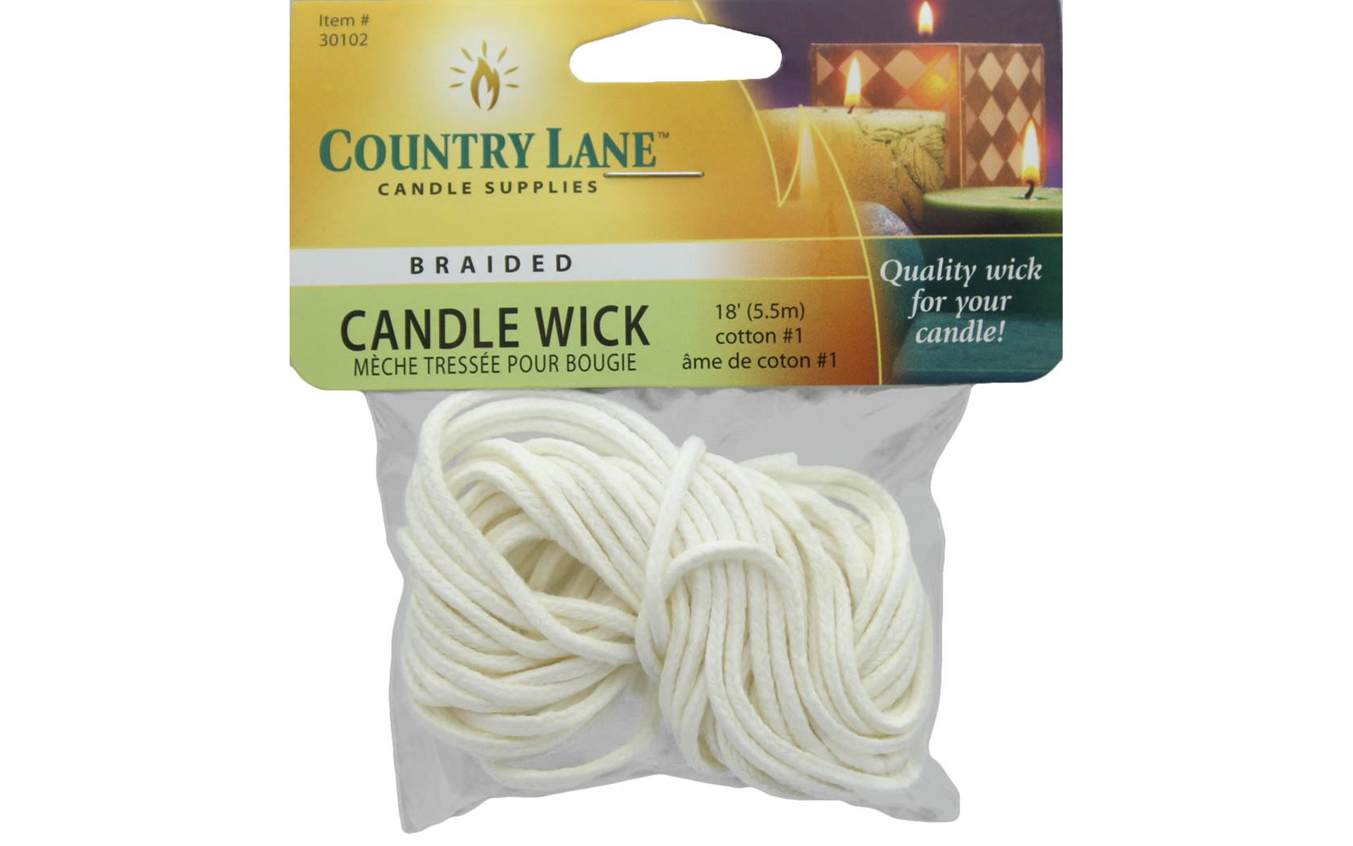 Country Lane Candle Wick Spools - Braided Candle Wick - Walmart.com