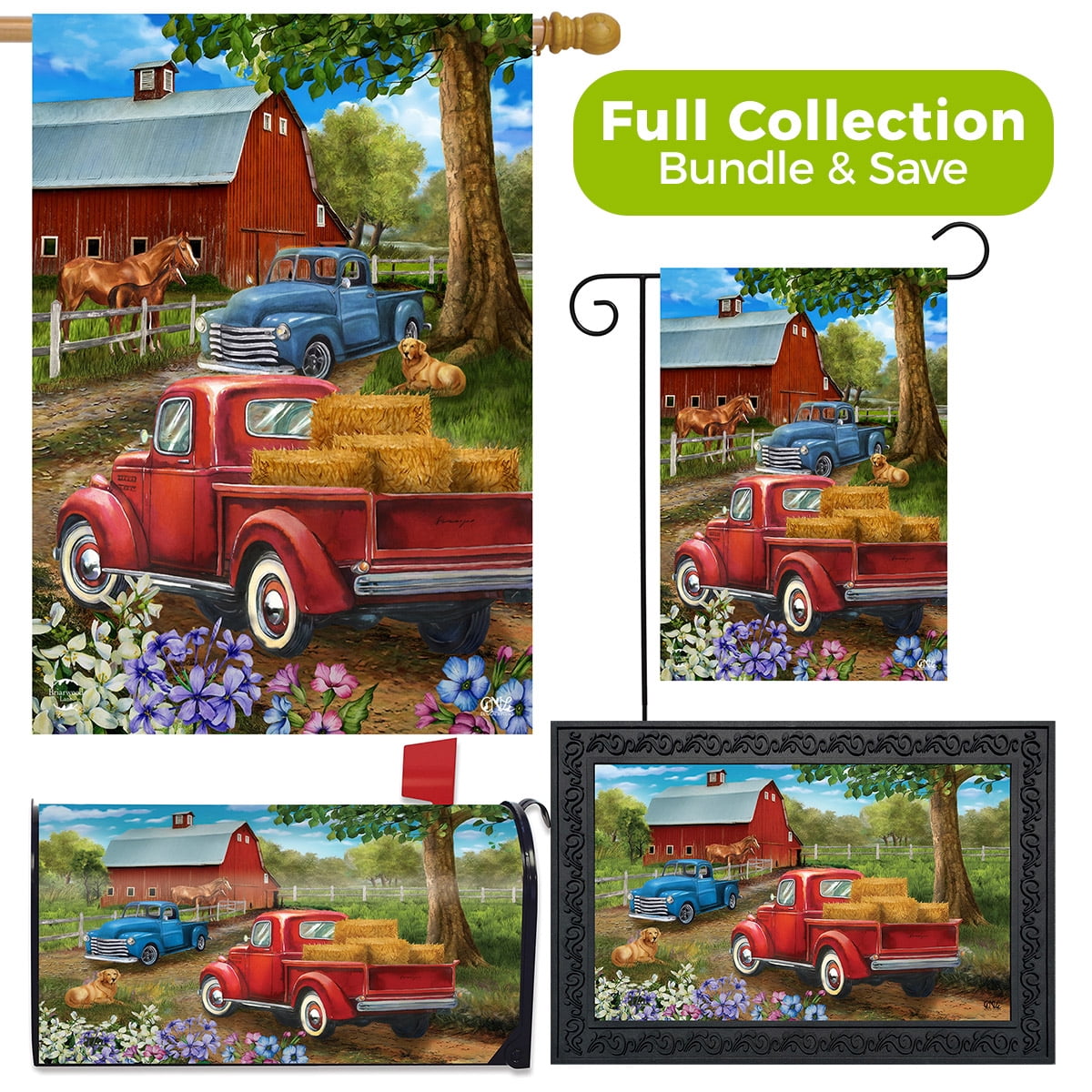 Country Lane Spring Design Collection Farm Pickup Truck Briarwood Lane ...