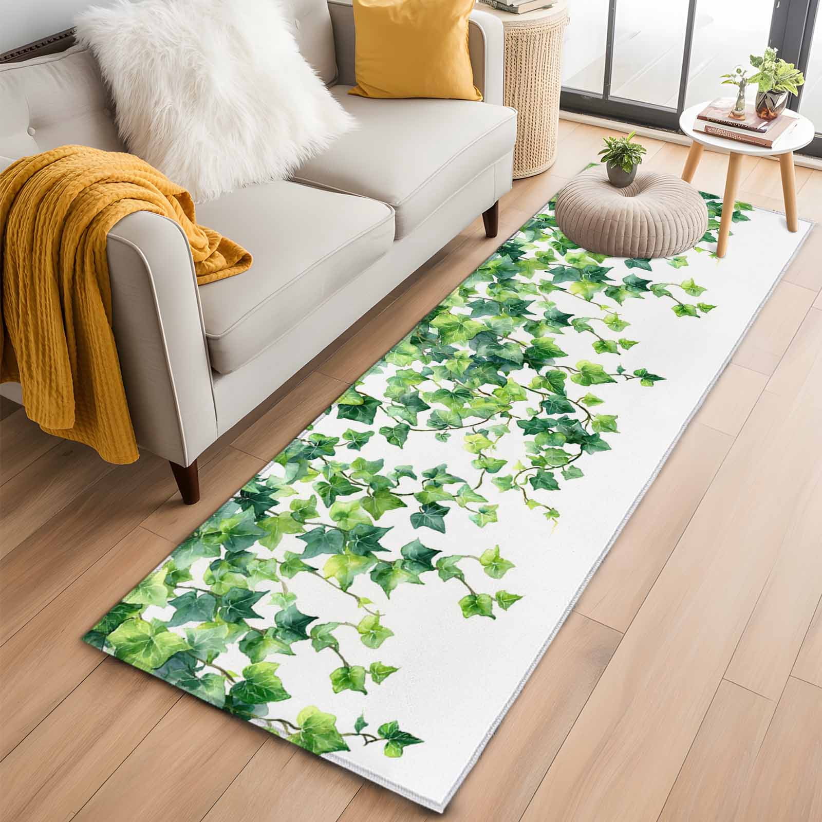 Country Leaves 2'x6' Runner Rugs for Hallway Kitchen Bedside Non Slip ...