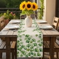 Country Leaves Vintage Linen Table Runner 36 Inches Long,Kitchen Dining ...