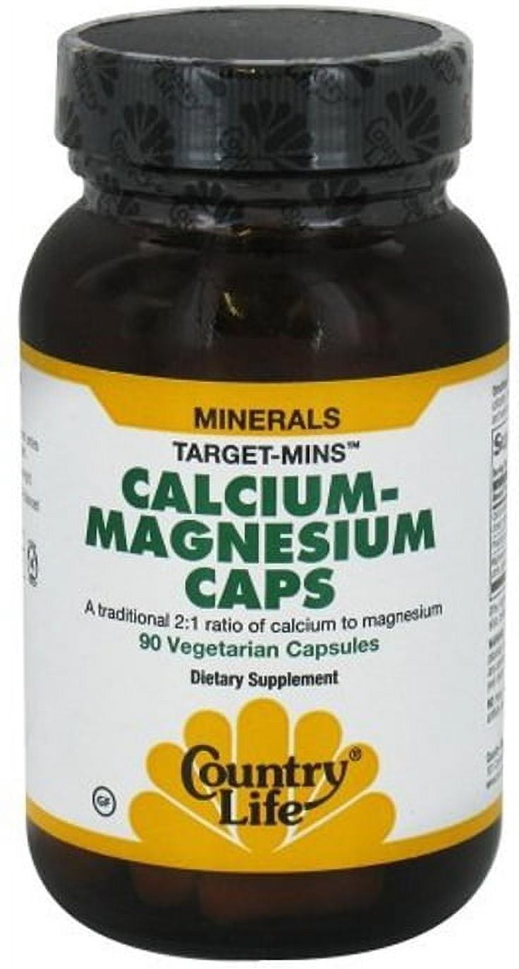 Country Life Calcium Magnesium Caps 90 VegCap - Walmart.com