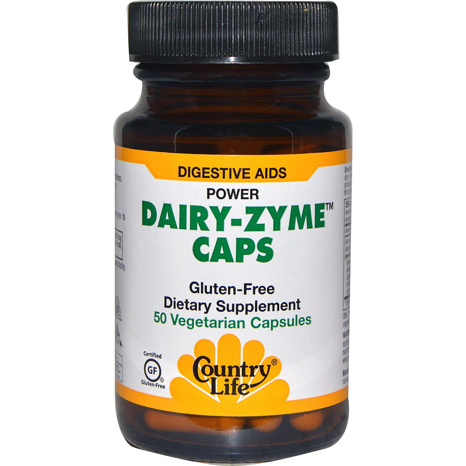 Country Life Dairy-Zyme, 50 Caps - Walmart.com