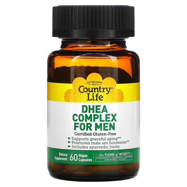 Country Life DHEA Complex for Men, Supplement Support, 60 Vegan ...
