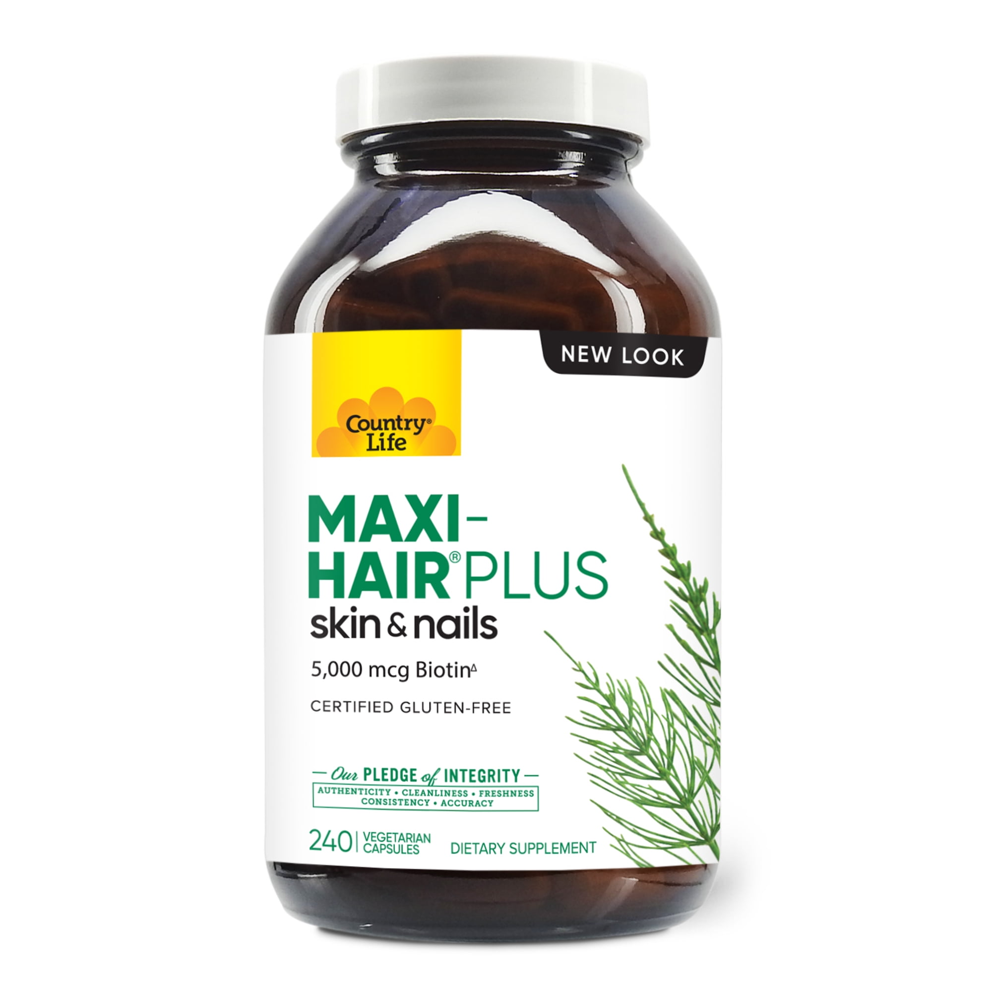 Country Life Maxi-Hair Plus, Skin Care Supplement with Vitamins ...