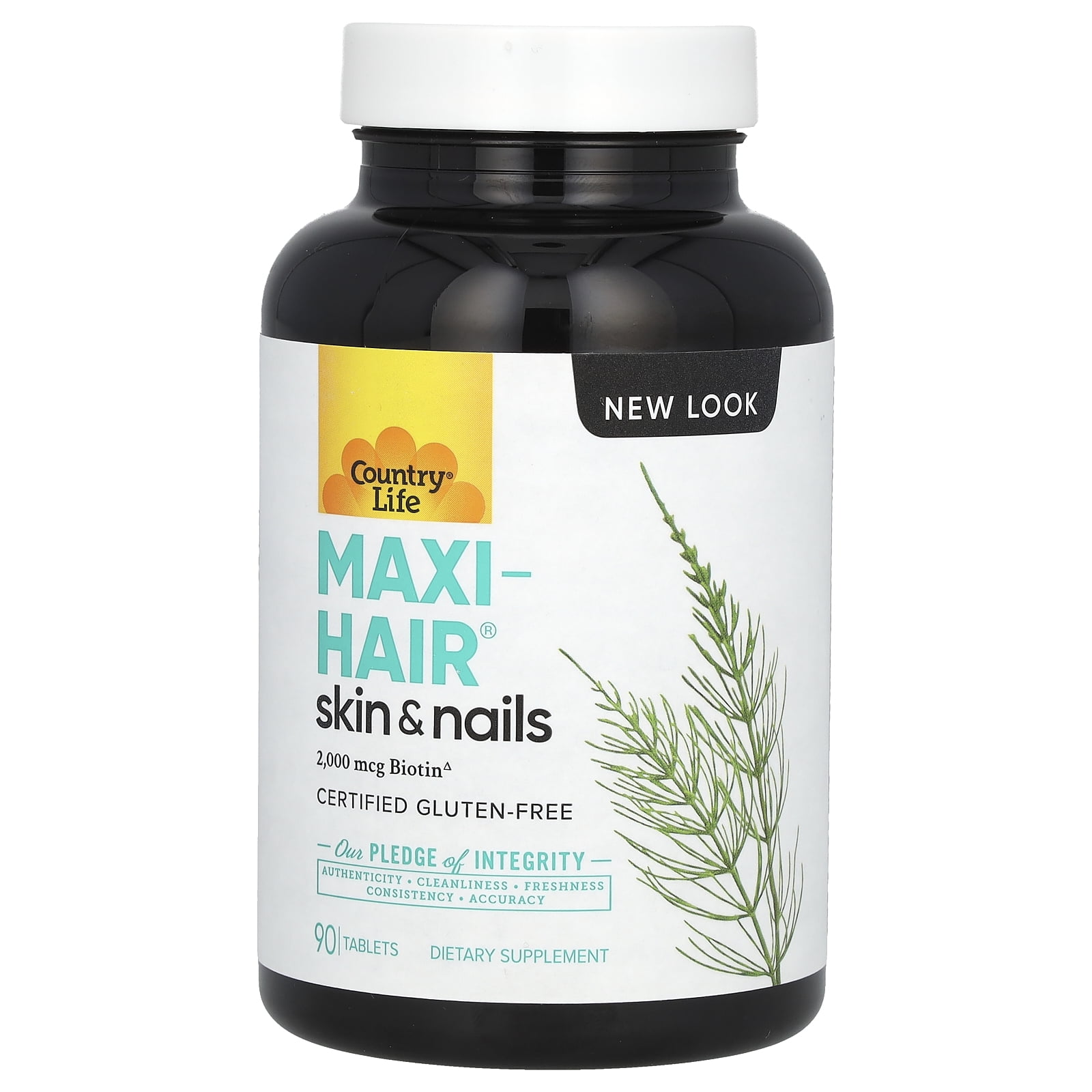Country Life Maxi-Hair, Skin & Nails, 90 Tablets - Walmart.com