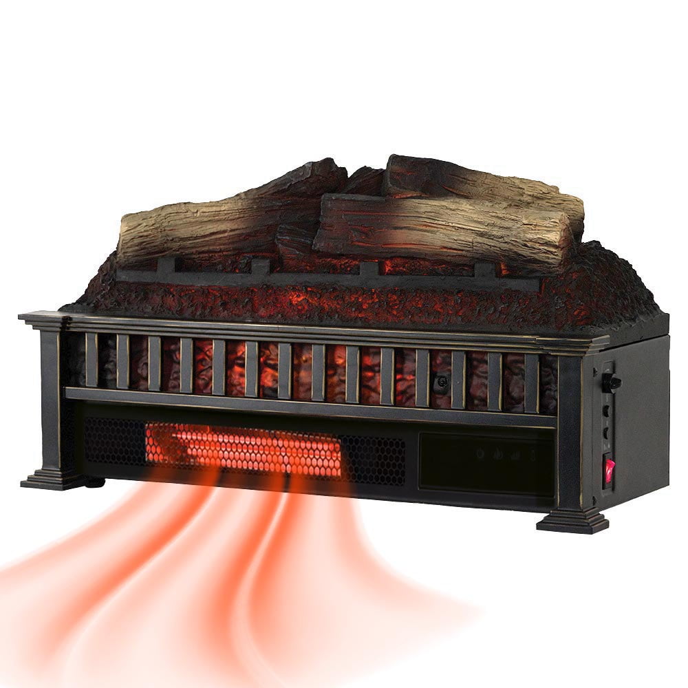 Country Living 23 inch Electric Log Set | Crackling Sound | 1000 Sq Ft ...