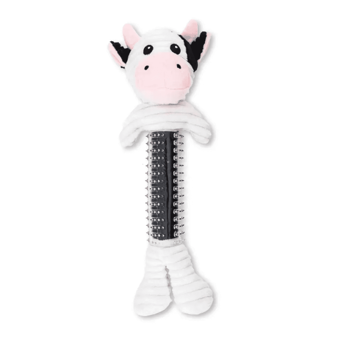 Country Living TPR Black & White Cow Plush Dog Toy – with Squeaker ...